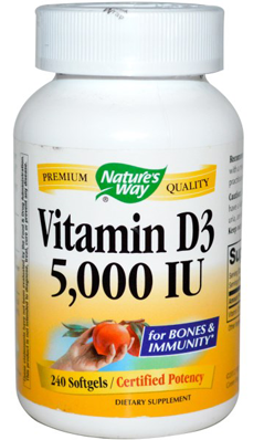 Buy VITAMIN D 5000 IU 240SOFTGEL from NATURE'S WAY and Save Big at ...