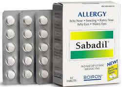 Buy Sabadil 60 tabs from BOIRON and Save Big at Vitanetonline.com